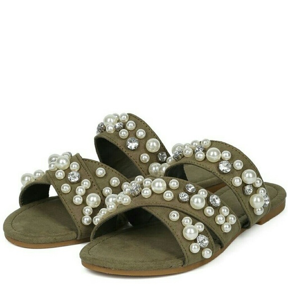 Shoes | Bogo New Olive Green Sandals | Poshmark